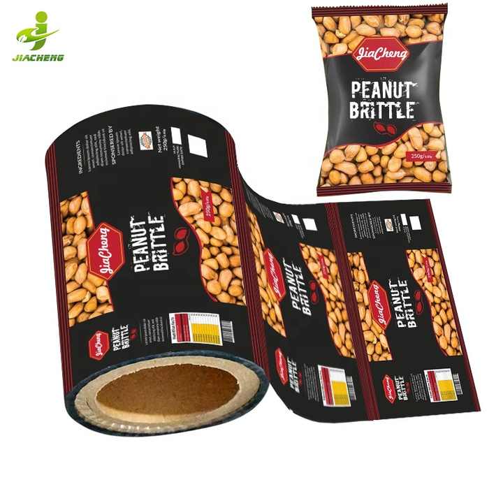 Custom Printed Aluminum Foil Food Packaging Film Roll