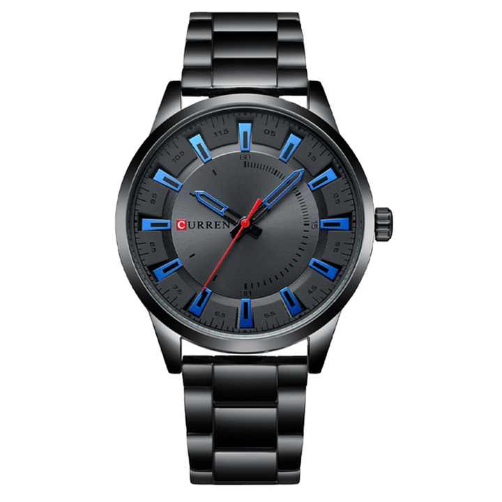 Men's Quartz Watch with Stainless Steel Band & Chronograph