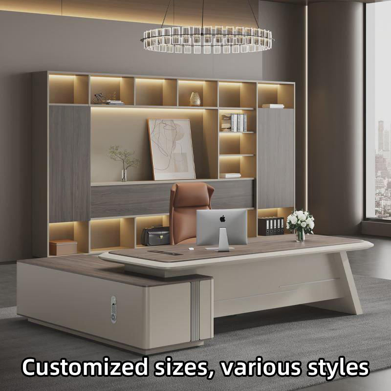Modular Modern Executive Desk Adjustable Height Desk Riser Minimalist ...