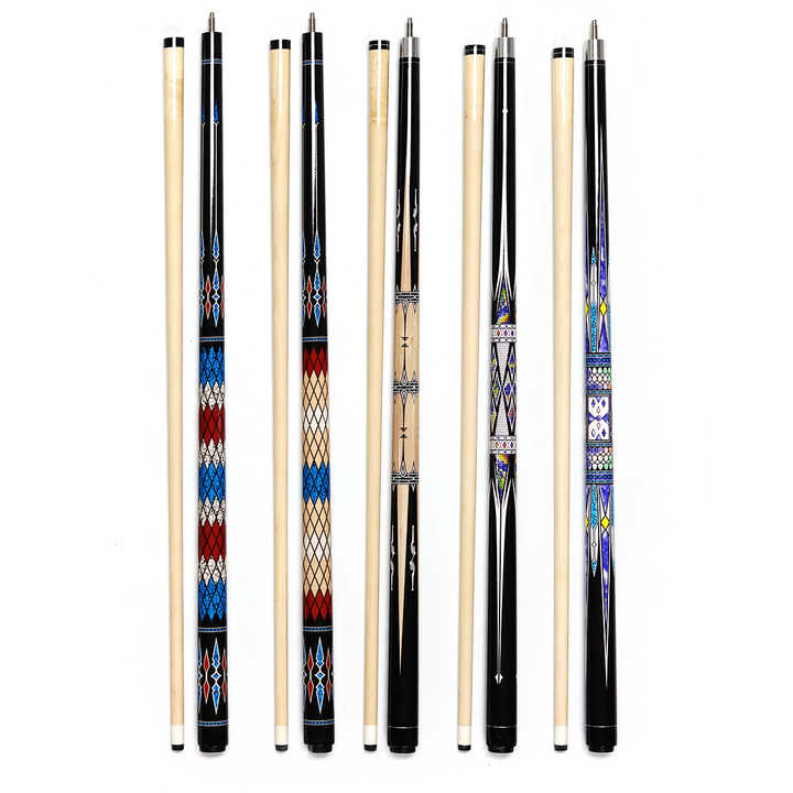 1/2-PC Maple Wood Billiard Pool Game Training Club House Cue Stick