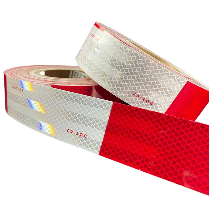 Youguang Self-Adhesive Reflective Material C2 Dot Red-White Sticker ...