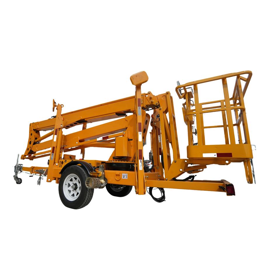 Self Propelled 10m Trailer Mounted Boom Lift From Construction ...