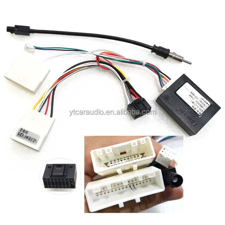 Car 16pin Audio Wiring Harness Adapter With Canbus Box for Mercedes ...