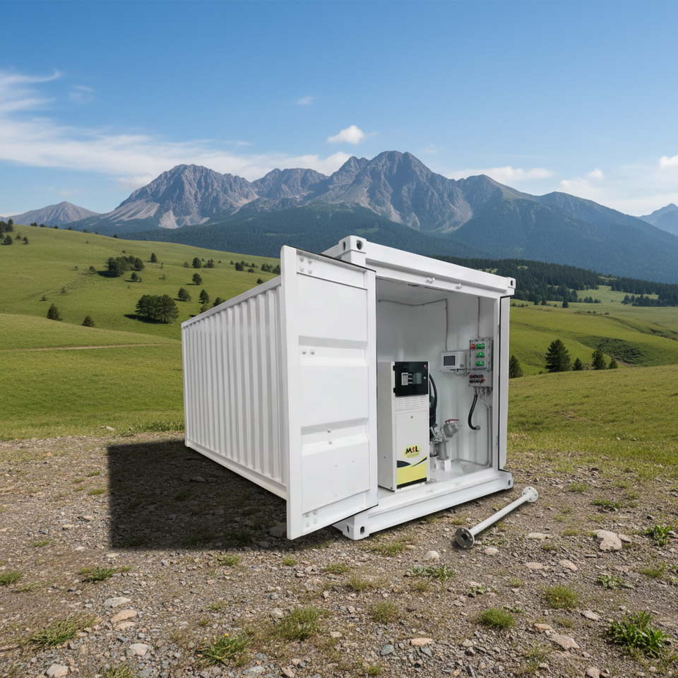 Shipping Container Gas Station All-in-One Safe Refueling Solution ...