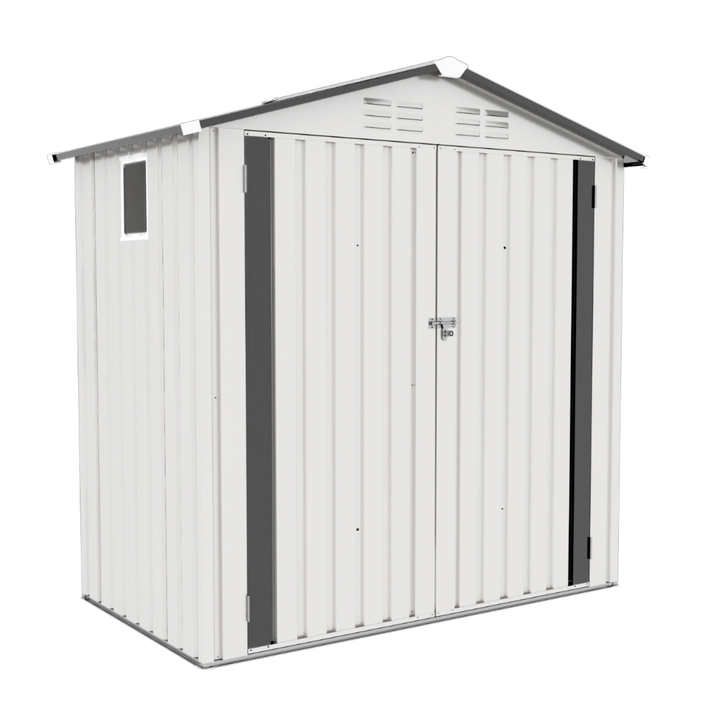 Stock 5*3F T Metal Outdoor Storage Shed Waterproof and Lockable Compact ...
