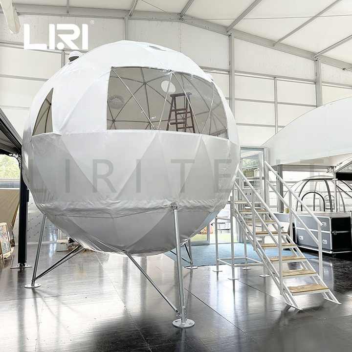 New Design Outdoor Prefab Hanging Geodesic Tree House Dome Tent for Camping