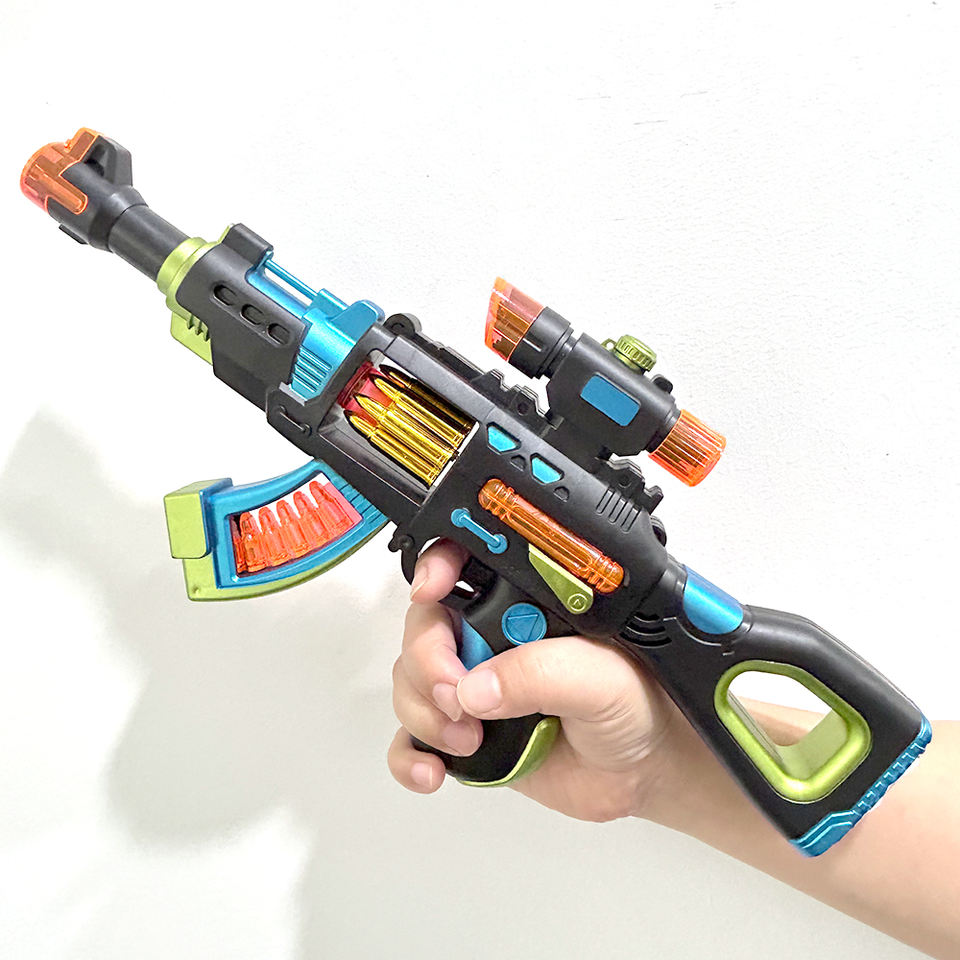 New Gun Toy Battery Operated Gun With Light and Sound Kids Electric Toy ...