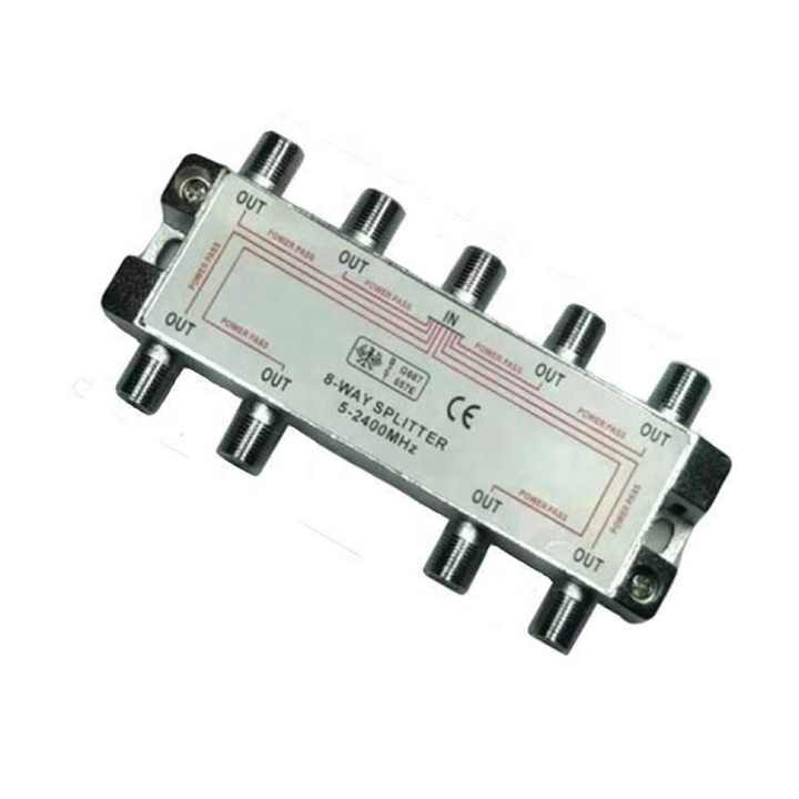 8 Way Indoor RF Power Splitter - Efficient Signal Tap