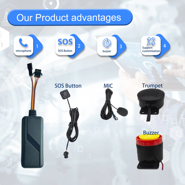 4G ANATEL Approved Device GPS Positioning PC Track View API Optimized ...