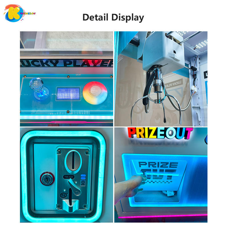 Shop Design Coin Operated Claw Machine Prize Game Plush Toys Claw ...