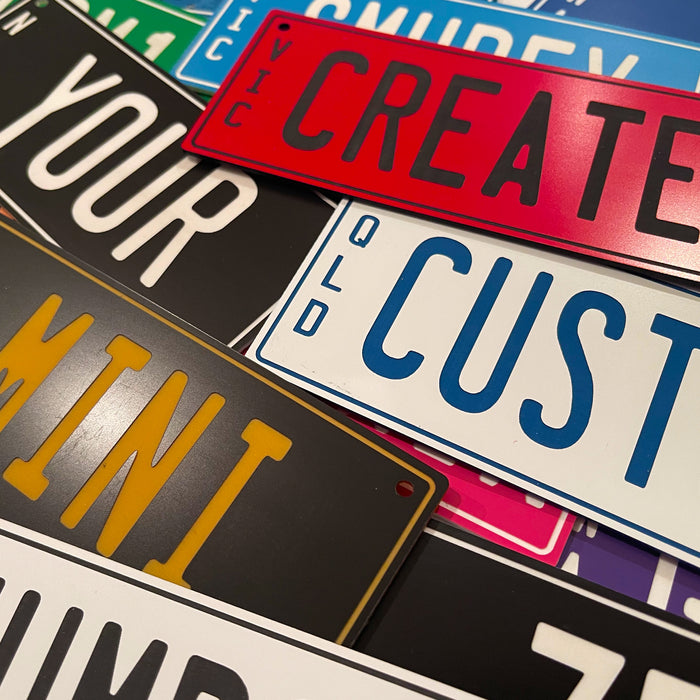 Order Online Mini License Plates With Names Customizable Laser ...