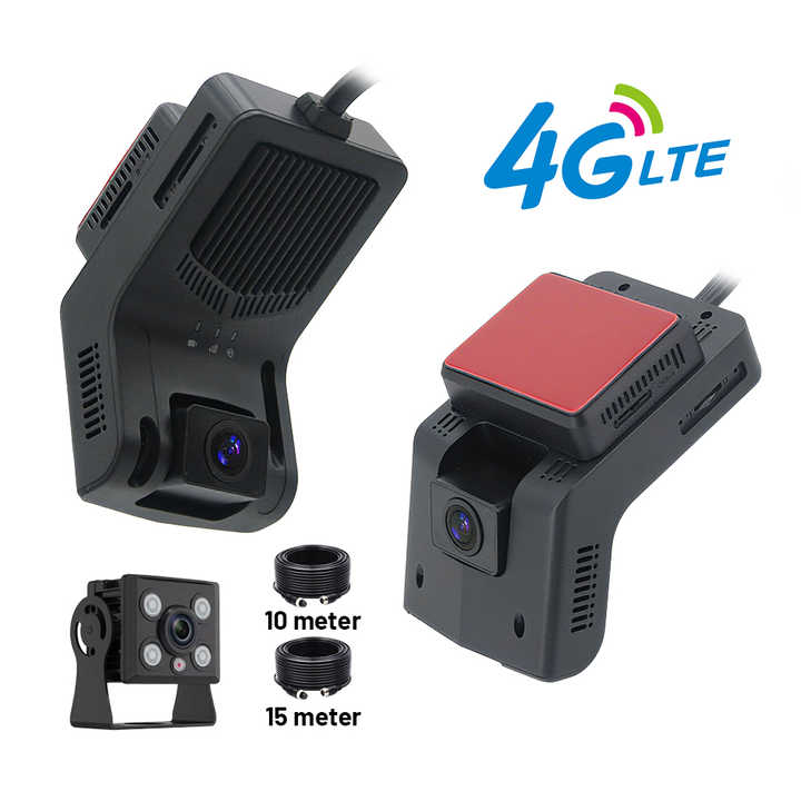 4 Channel 4G WIFI GPS AI Car Vehicle Taxi Vans DVR Camera Blackbox Dash ...