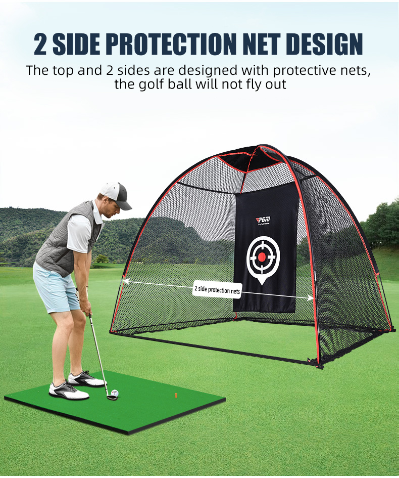 PGM LXW026 golf tent practice net indoor and outdoor chipping folding ...