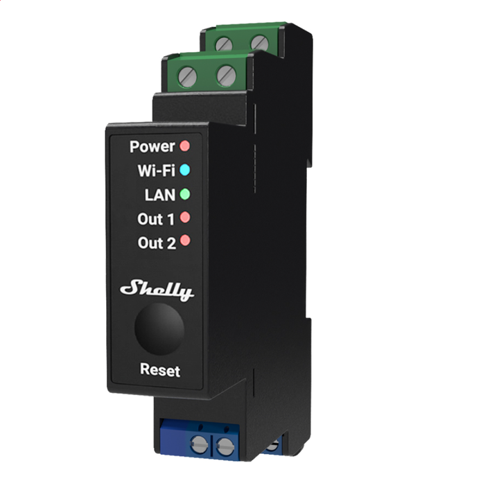 Shelly Pro 2PM Roller Shutter Smart Wifi Switch 2 Phase Energy Meter ...