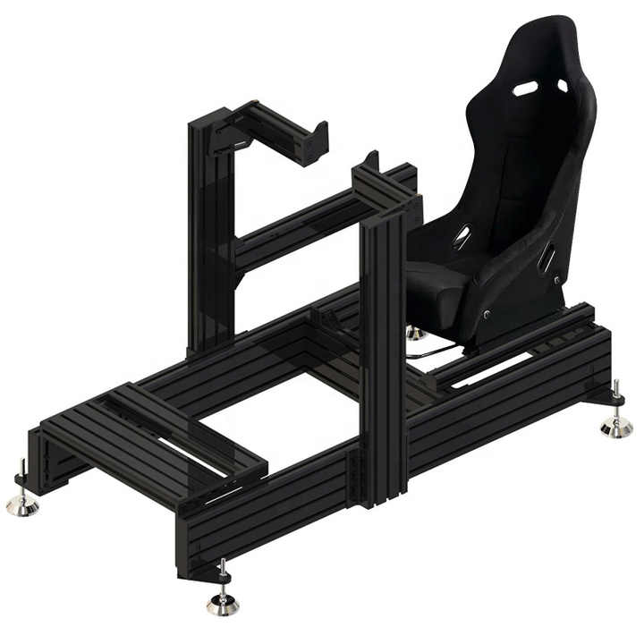 Aluminum Racing Simulator Cockpit Black Anodized Profile Extrusion ...