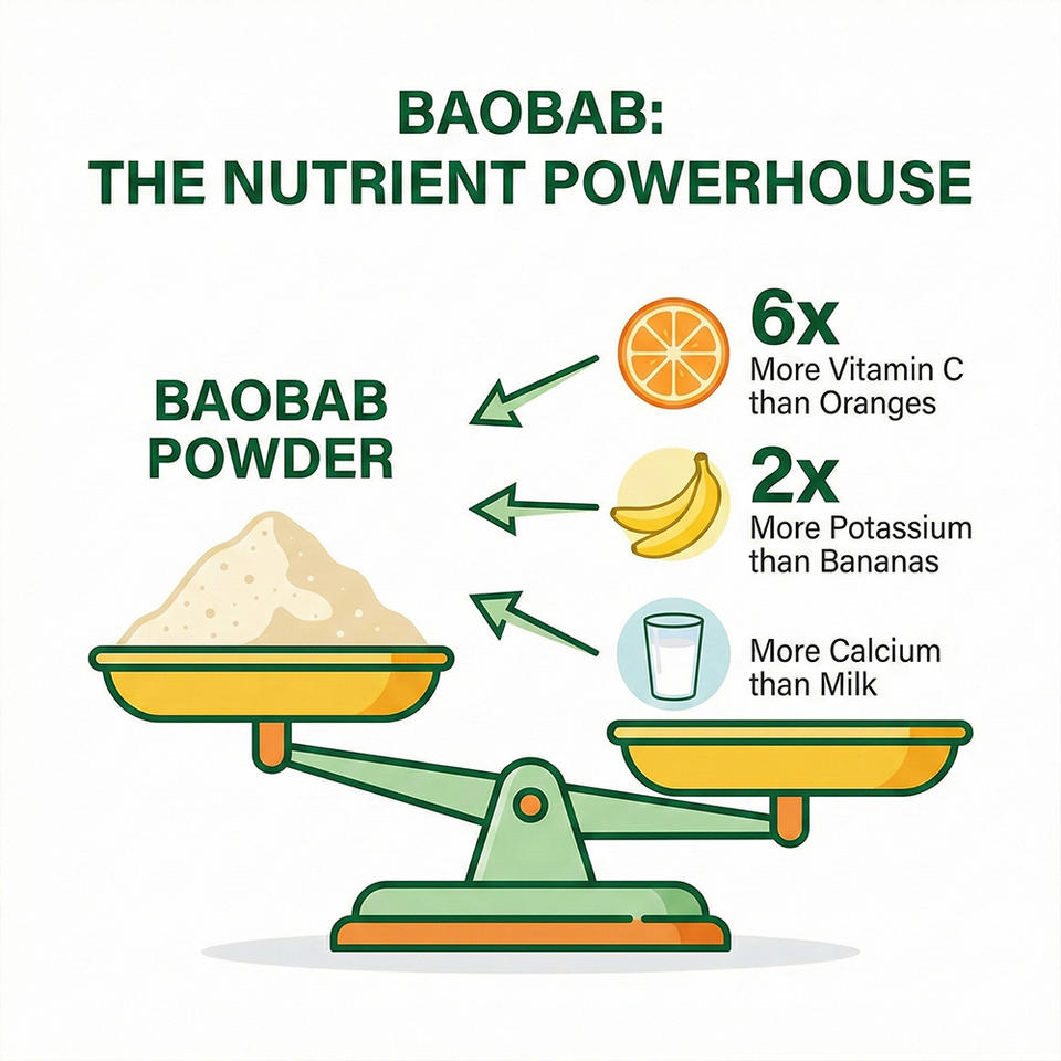 African Baobab Extract 10:1/20:1/VC 20% Health Food Grade Powder Water ...
