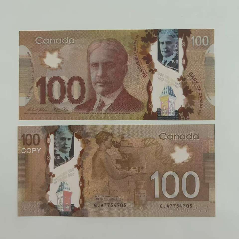 High Quality Realistic Plastic Canadian Prop Money Polymer Bills Dollar ...