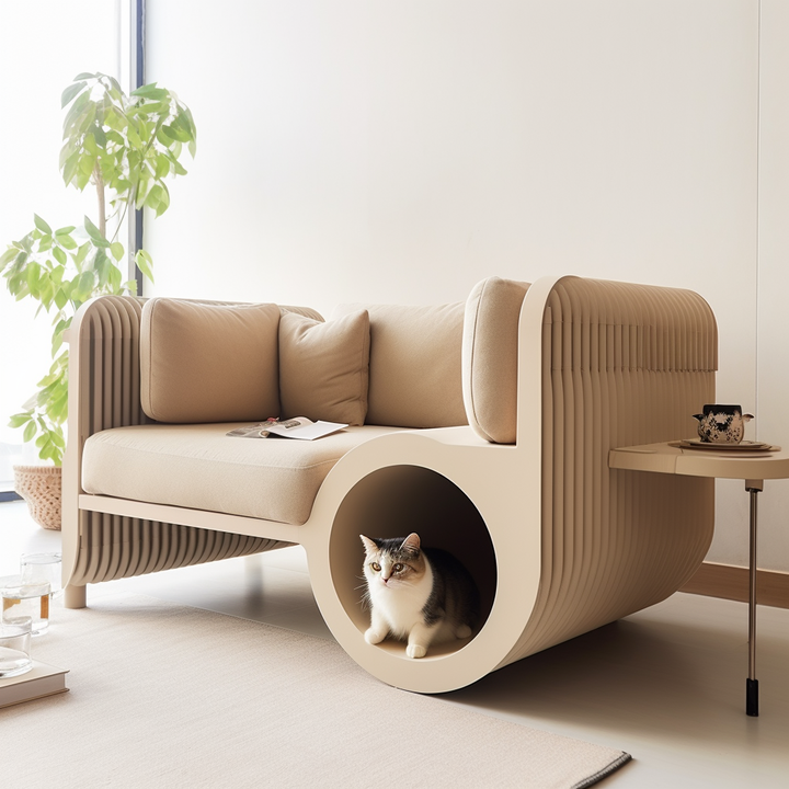 Luxury Cat Bed Furniture - Modern Cat House Apartment Cave