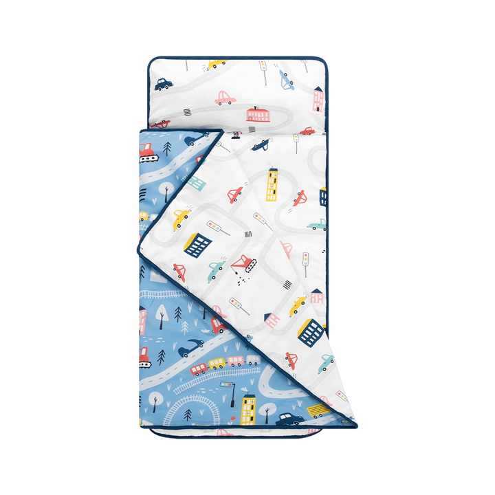 Cartoon Car Toddler Daycare Nap Mat - Eco-Friendly & Durable