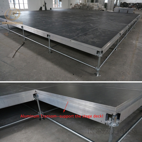 Portable Folding Mobile Event Stage Platform with Wheels| Alibaba.com