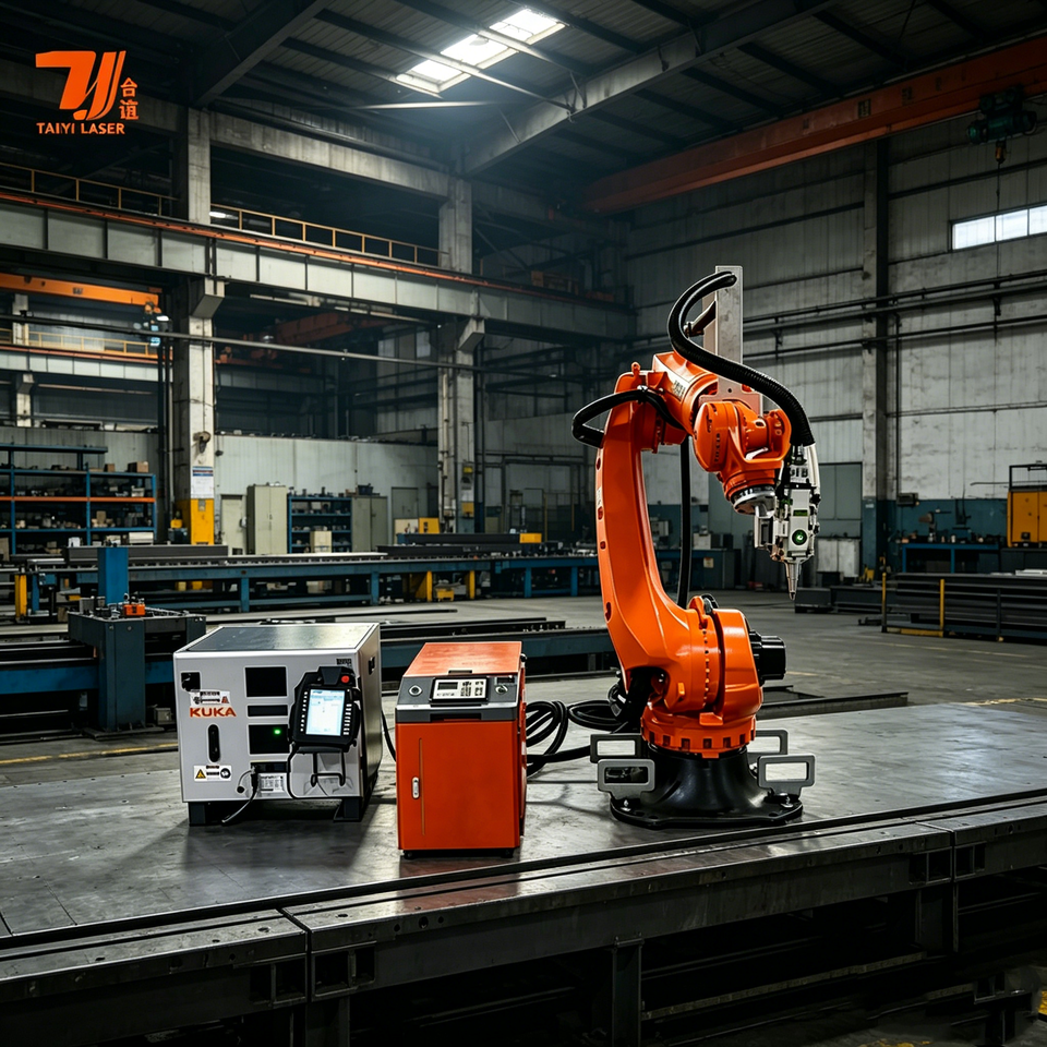 4000W IPG Robotic Laser Welding System with KUKA KR35 Robot for 3D ...