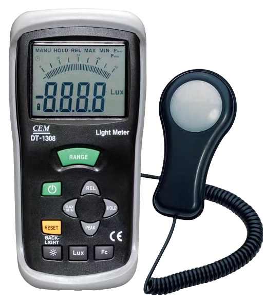 CEM DT-1308 & DT-1309 Digital Light Meters - Precision & Versatility