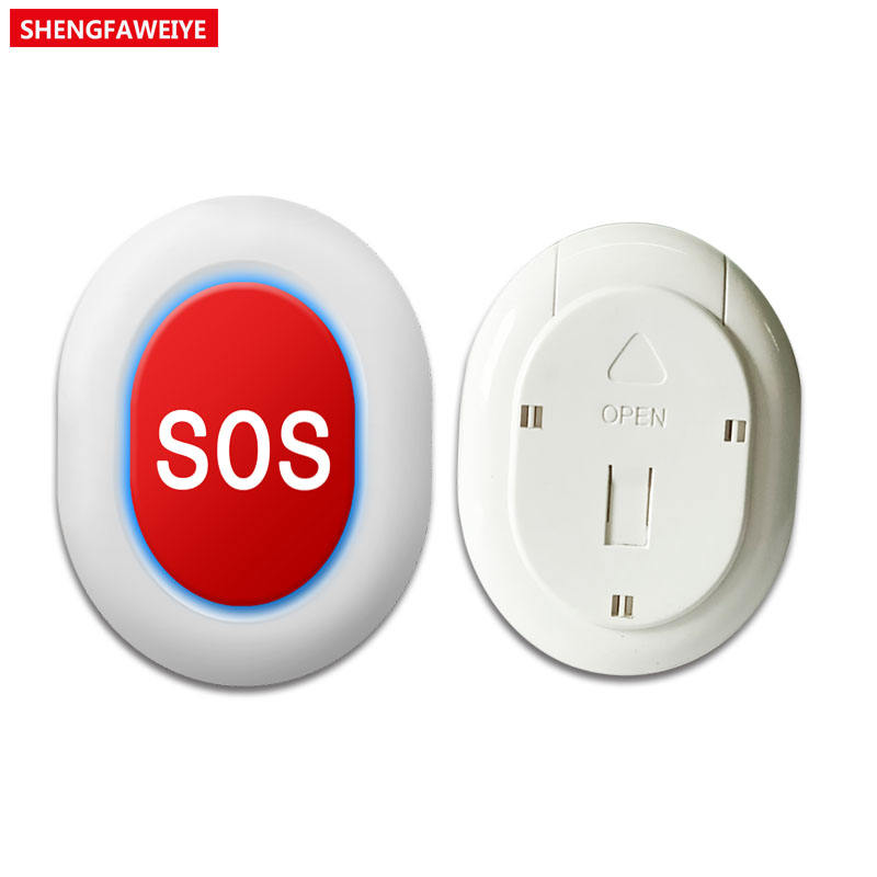 For Elderly Distress Wireless Emergency Button ABS Enclosure SOS Call ...