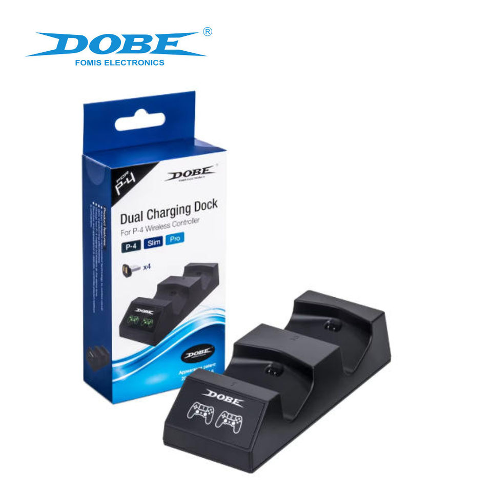 DOBE Dual Charging Dock for PS4 Controllers - Efficient & Reliable