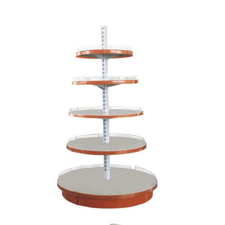 Light Duty Round Circular Gondola Supermarket Shelf Racking Unit ...