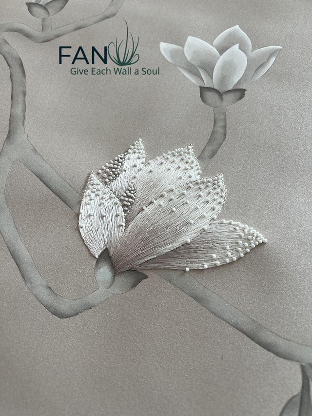 Silk Wallpaper - Hand Painted Chinoiserie Design 2025