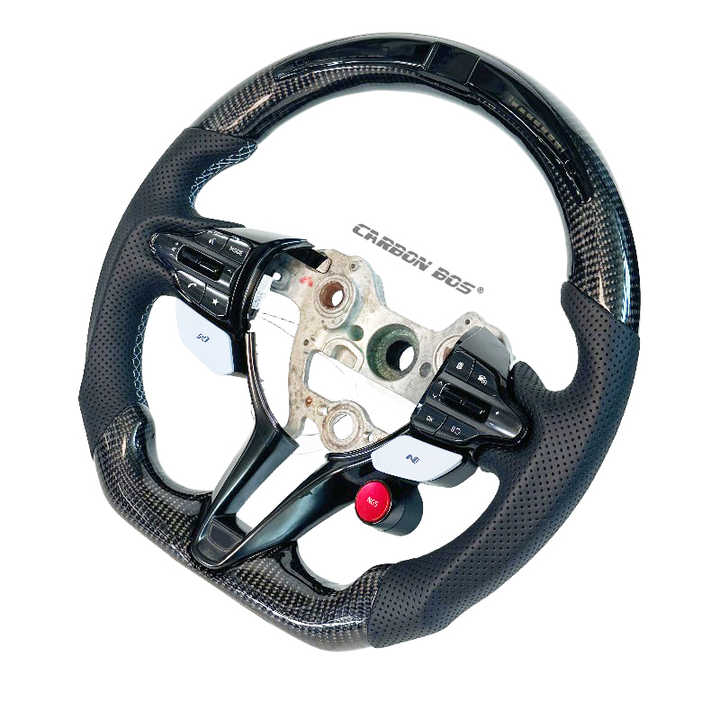 Wholesale Custom LED Carbon Fiber Steering Wheel for Hyundai I30N