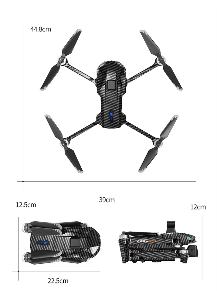 AE60 4K HD Camera 6-Axis Gimbal Drone with 6km Range FPV Professional ...