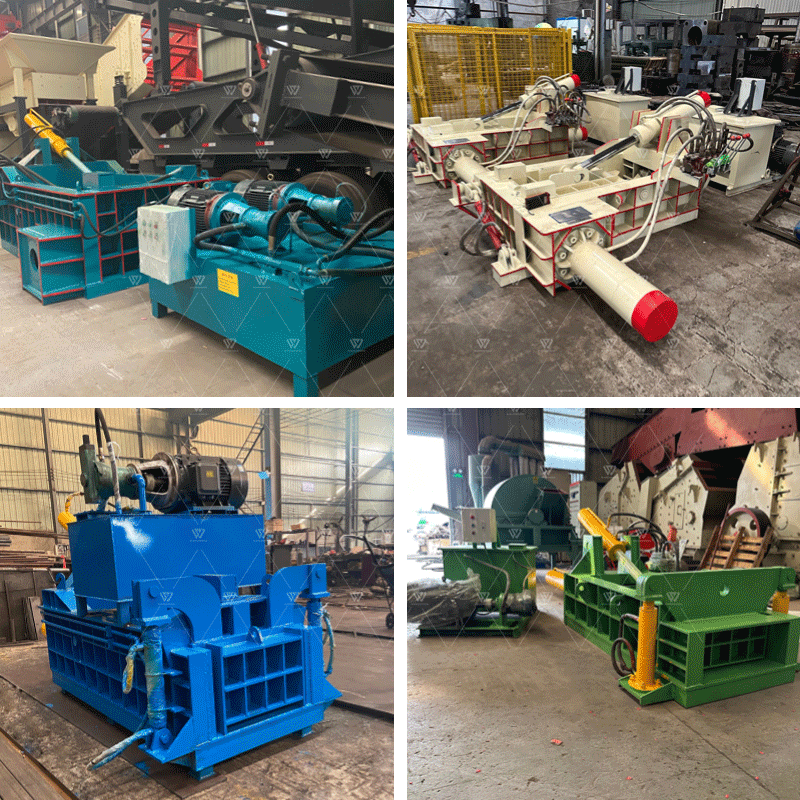 200T Scrap Metal Balers Hydraulic Scrap Steel Iron Compactor Aluminum ...