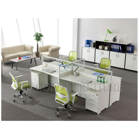 Modern Furniture Workstation Desk 2 Person Work Station Office Table ...