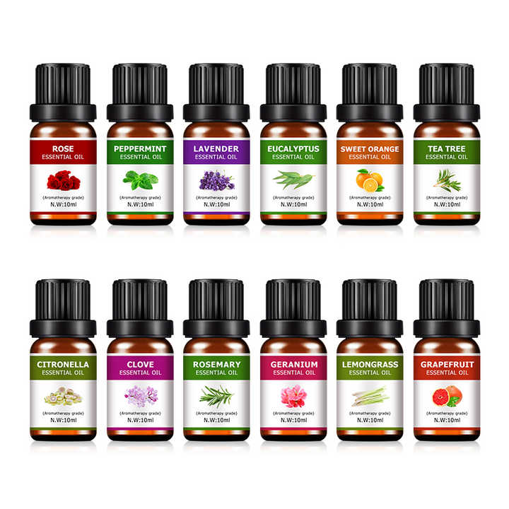 PURE AROMA Essential Oils - Therapeutic Grade Gift Set