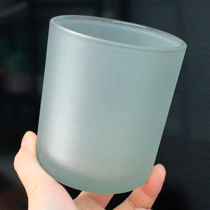 LANGXU Translucent Frosted Matte Curve Arc Bottom Luxury Candle Jars ...