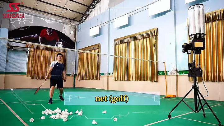 2025 SIBOASI B5 Badminton Shuttlecock Feeding Shooting Machine ...