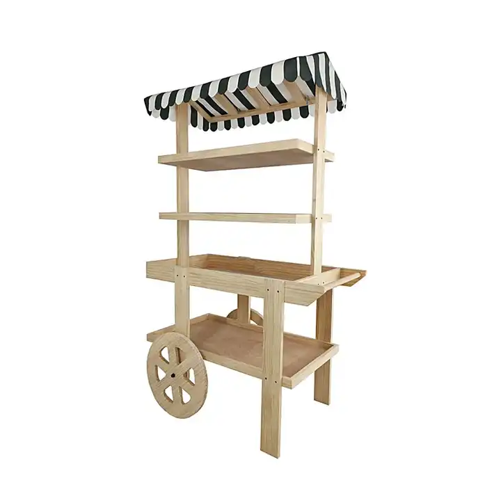 Best Selling Flower Cart - Eco-Friendly Wooden Candy Cart