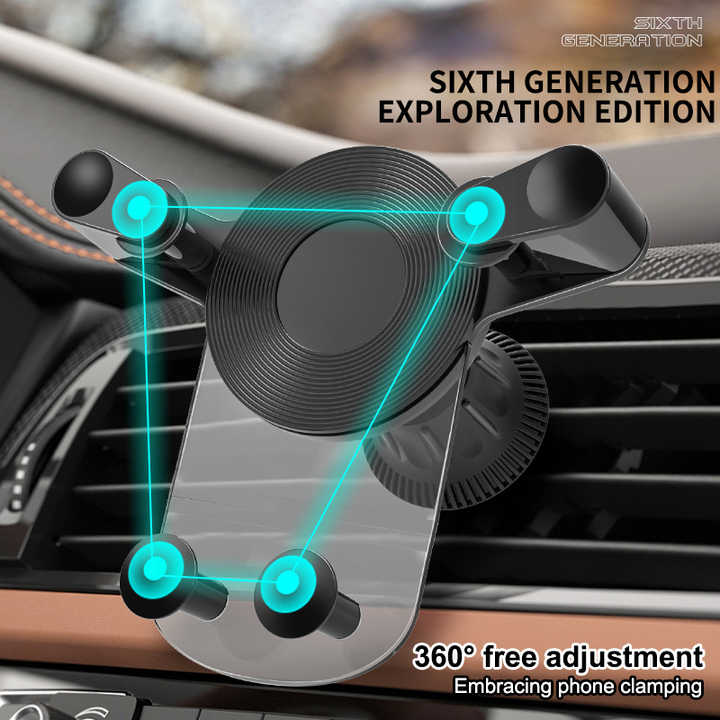 360 Rotating Hands Free Cradle Car Phone Stand Universal Air Vent ...