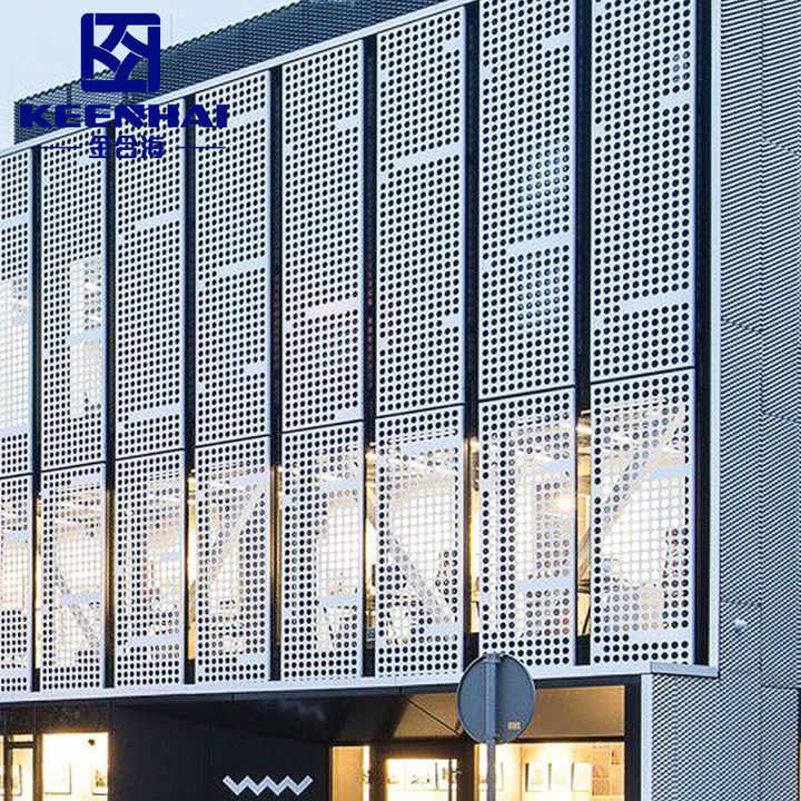 Panneaux de façade de revêtement de mur extérieur en aluminium de tôle ...
