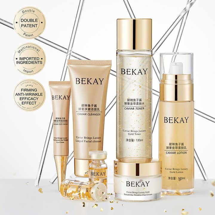 BEKAY Skin Care Set - Luxury 24K Gold Extract Oil-free