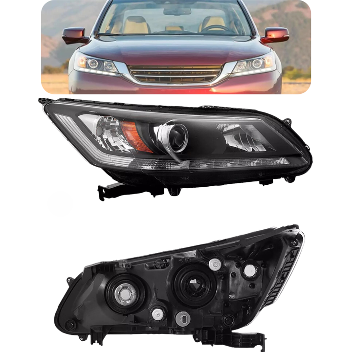 ACCORD USA Type Low Version 2013-2015 LED Headlamp Front Led Headlight ...