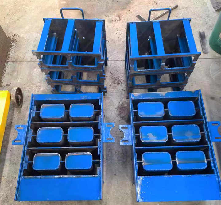Manual Brick Mould Making Machine Cement Mini Brick Molds Maker Hollow ...