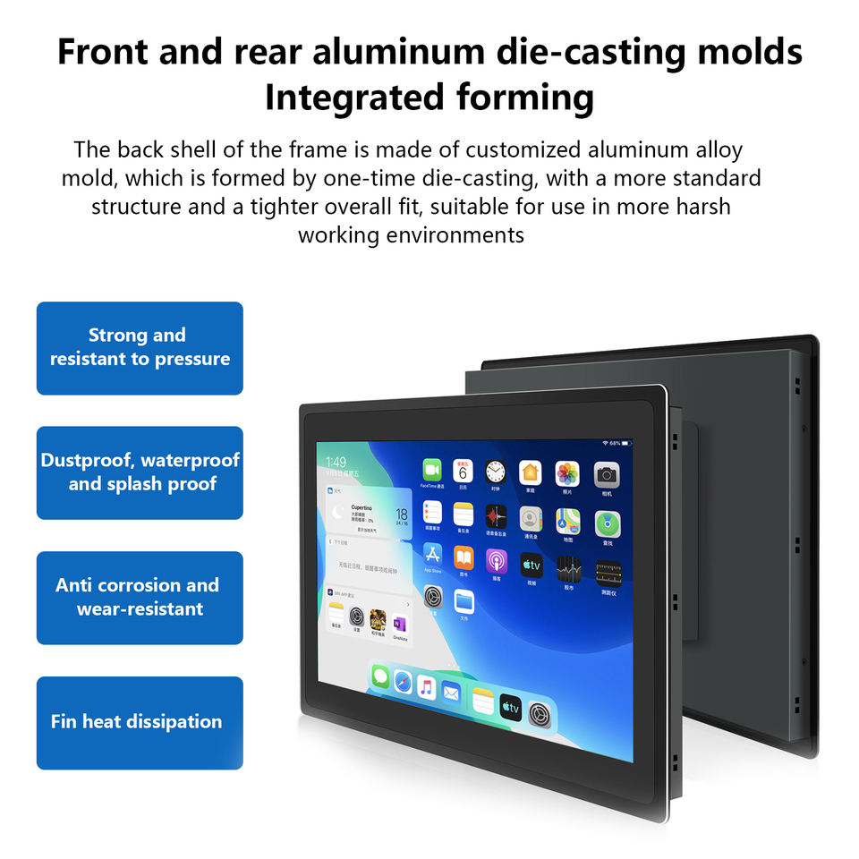 17 Inch Multi Touch Industrial Monitor Suitable Industrial Capacitive ...