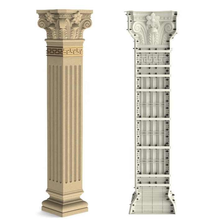 decorative Roman pillar plastic post precast abs cement constructiin ...