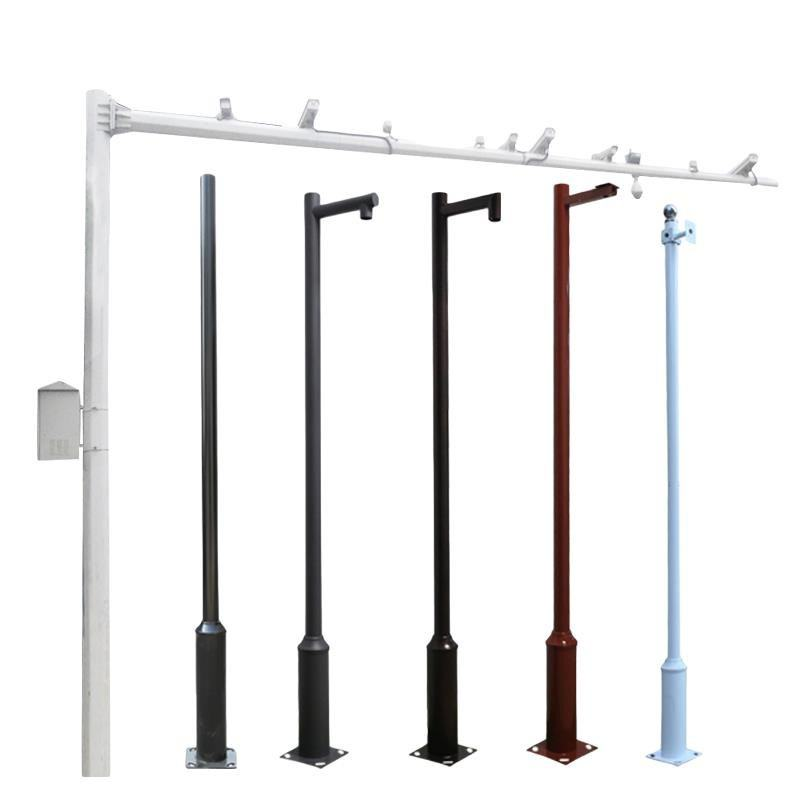 Verified Supplier 4m CCTV Camera Pole Tapered Design & Outdoor Use ...