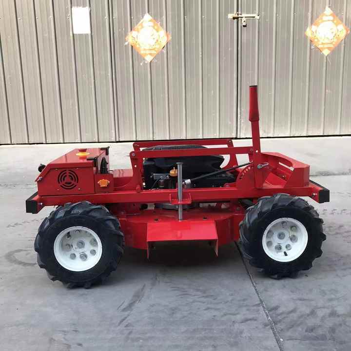 Automatic Rc Grass Cutter zero Turn Rubber Tracks Remote Control Lawn ...