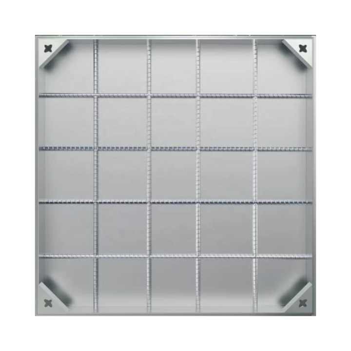 5mm Tile insert 304 Invisible Rectangle Sewer Stainless Steel Manhole ...
