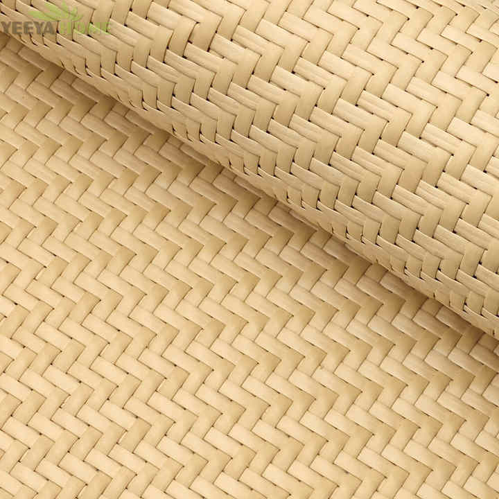 Simulated Natural Rattan Color Plastic Rattan Material Twill Close ...