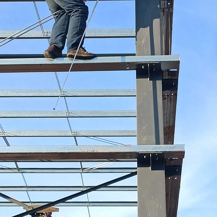 industrial building warehouse tower steel structure workshop painted ...